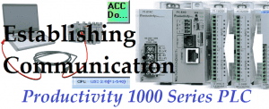 Productivity 1000 PLC Establishing Communication | ACC Automation