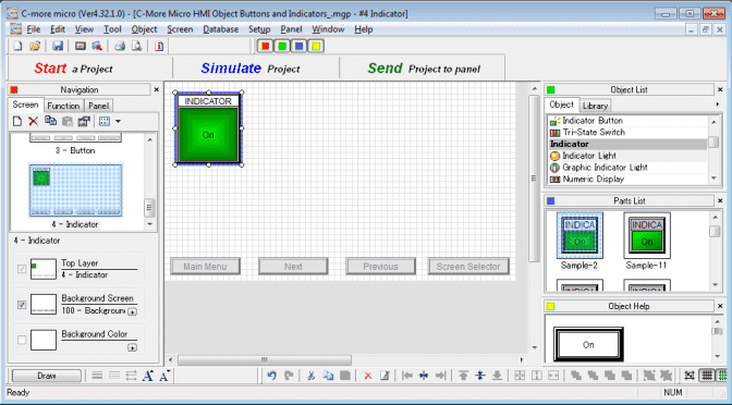 C-More Micro HMI Object Buttons and Indicators | ACC Automation