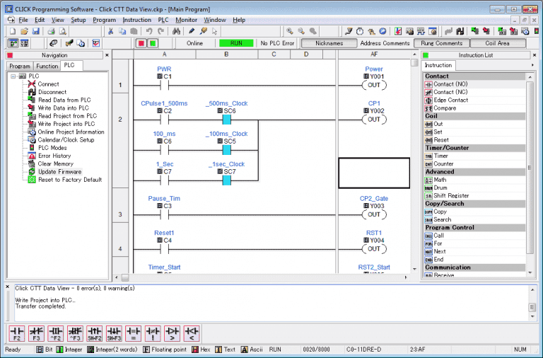 Click PLC Update Firmware - Software | ACC Automation