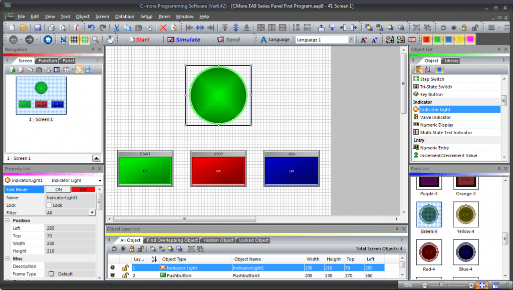 C-More First Program - EA9 Series Panel HMI | ACC Automation: PLC ...