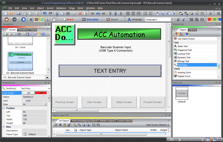C-More EA9 HMI Series Barcode Scanner | ACC Automation