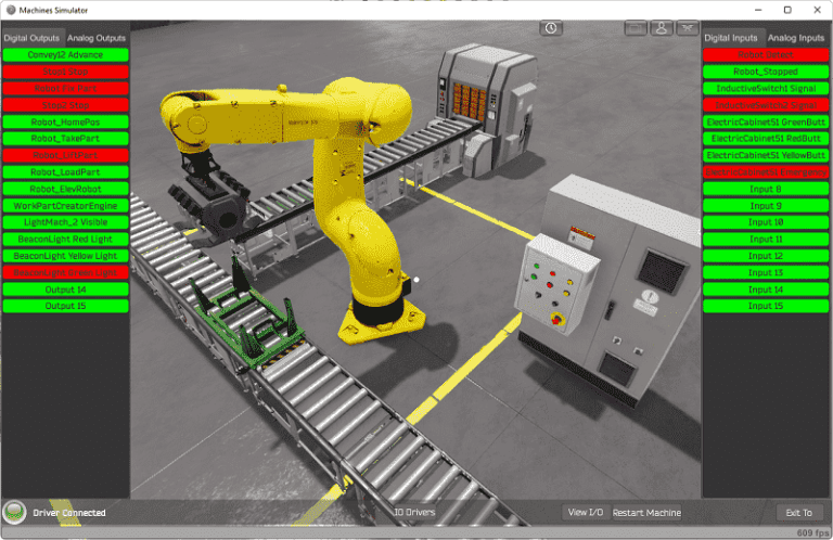 EasyPLC Simulator Robotic Cell BRX Do-More PLC | ACC Automation