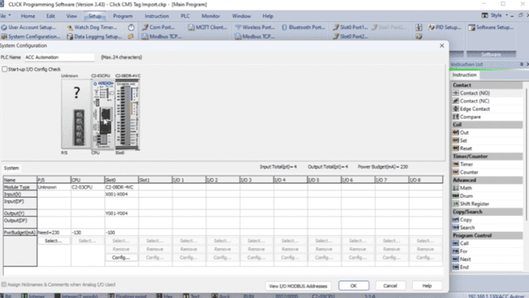 C More Cm5 Hmi Click Plc Tags Import Acc Automation Plc And Industrial Control Learning