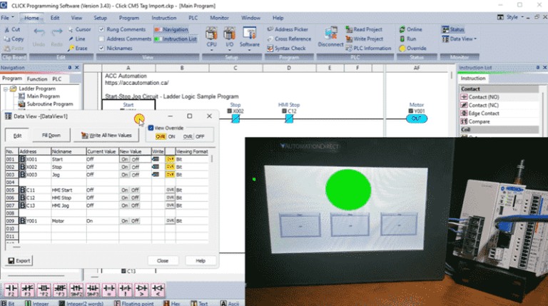 C-More CM5 HMI Click PLC Tags Import | ACC Automation: PLC & Industrial ...