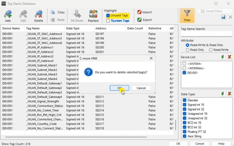 C-More CM5 Import Tags from a Productivity PLC | ACC Automation: PLC ...