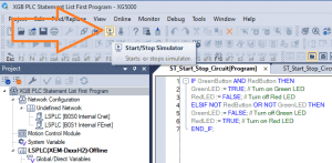 XGB PLC Simulator Structured Text (ST) | ACC Automation