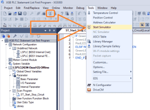 XGB PLC Simulator Structured Text (ST) | ACC Automation