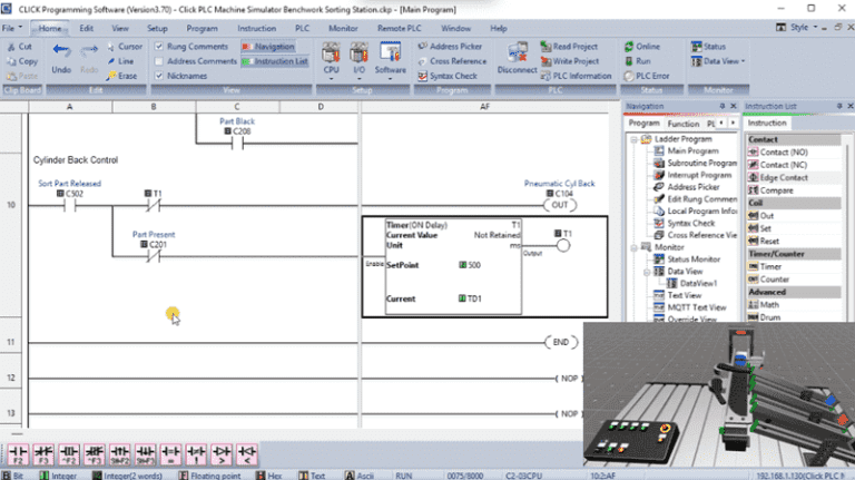 Easy Steps To Program A Click Plc Sorting System Acc Automation Plc And Industrial Control Learning