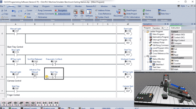 Easy Steps To Program A Click Plc Sorting System Acc Automation Plc And Industrial Control Learning